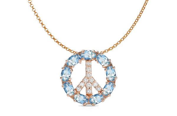 Pendant Peace Sign 18kt Gold | Albert Hern